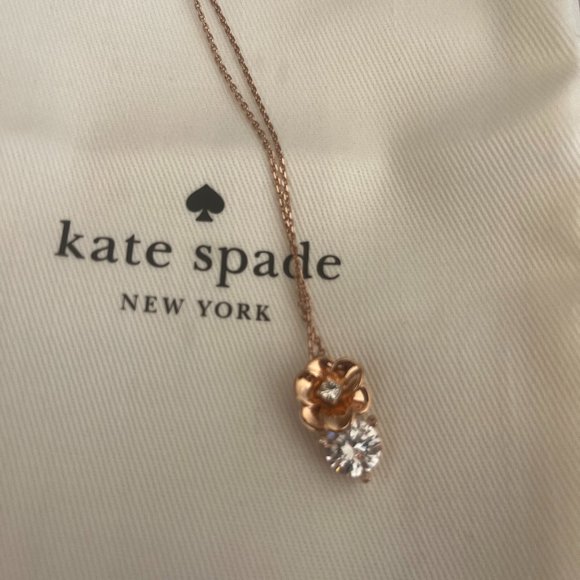 kate spade | Jewelry | Kate Spade Rosegold Necklace | Poshmark